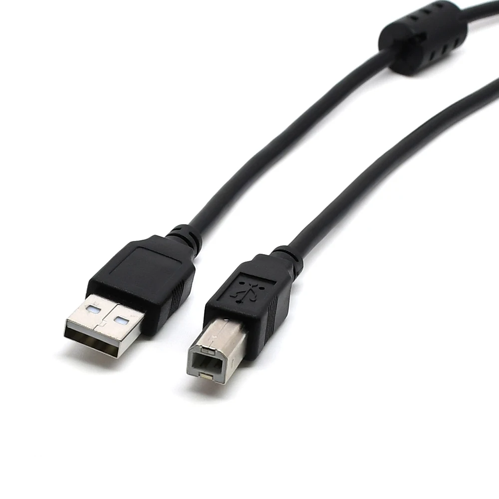 Cable USB para impresora, cable USB 2,0 A macho A USB B macho con cable ...
