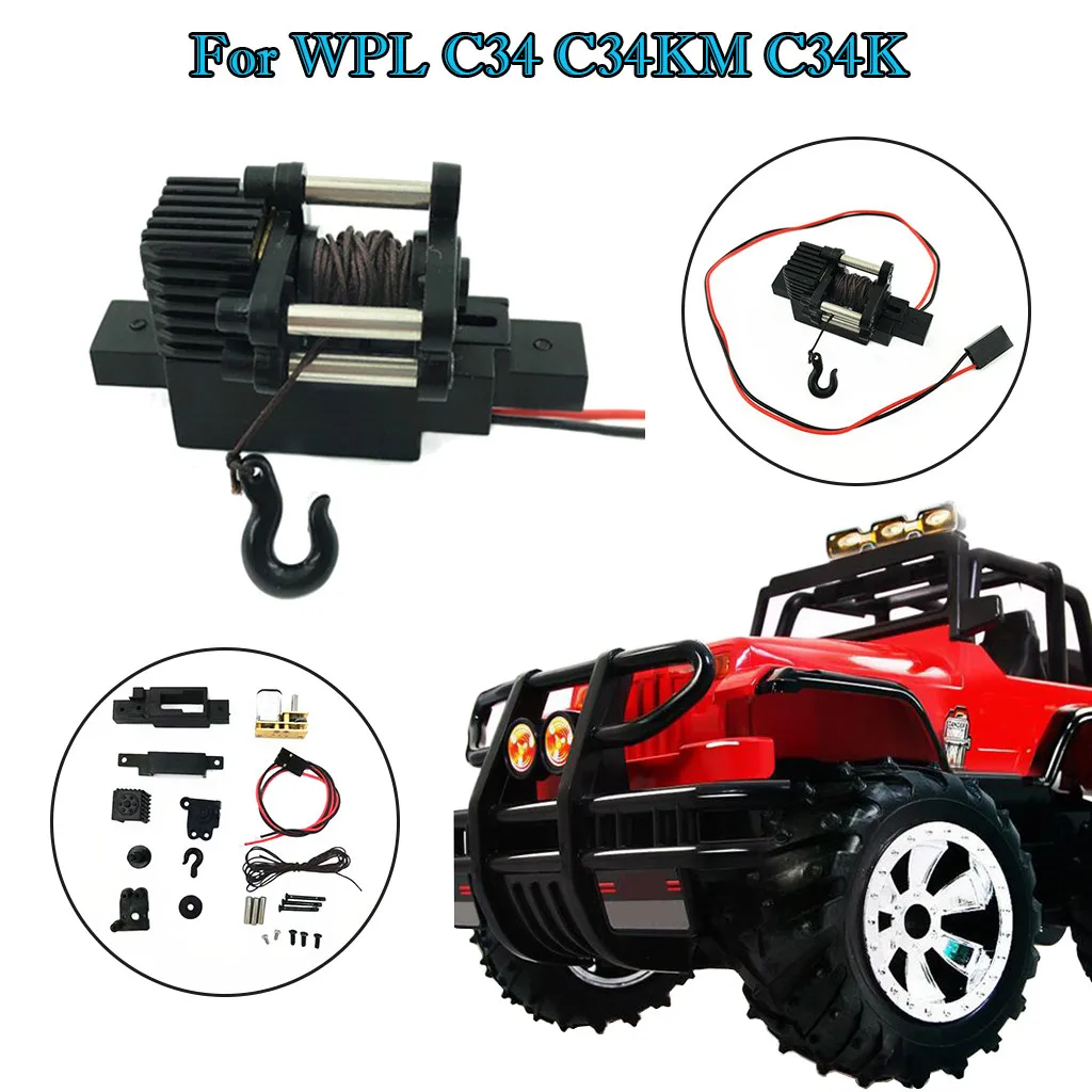 RCtown WPL Automatic Winch For 1/16 RC Car WPL C34 C34K C34KM ...