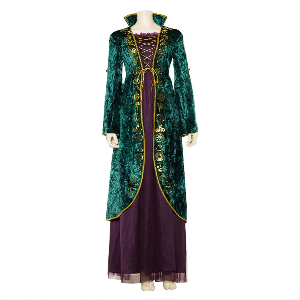 Film Hocus Pocus 2 Adult Winifred Sanderson Cosplay Costume ...