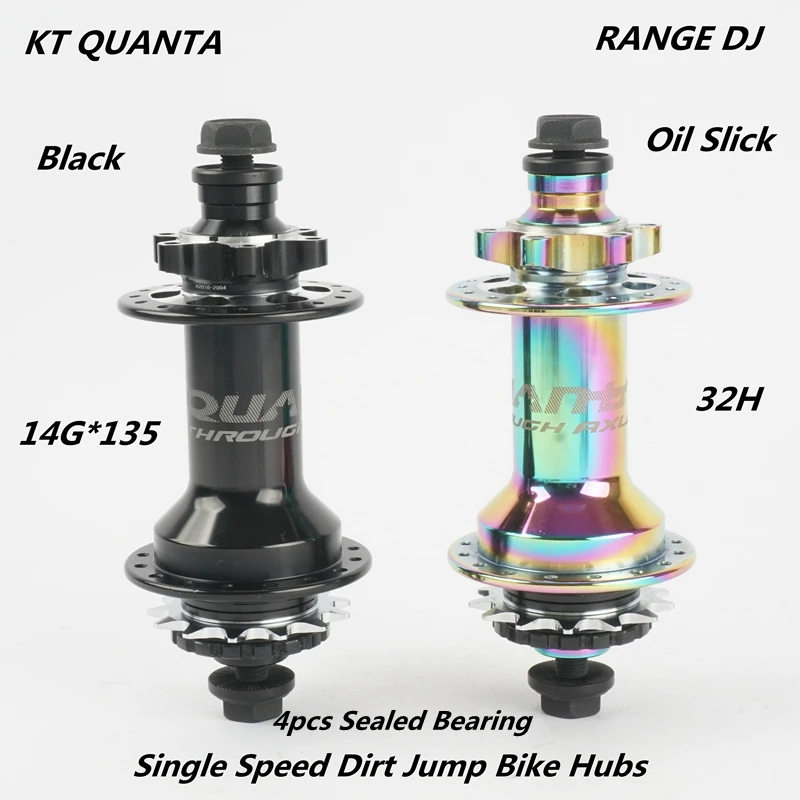 KT QUANTA RANGE DJ HUB MTB Mountain Bike 32H 36H Sealed Bearing14G*135 ...