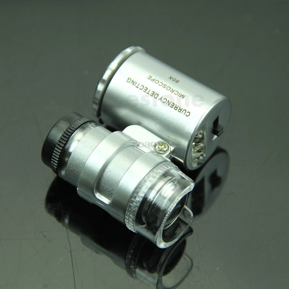 Mini-Jeweler-60x-LED-UV-Light-Pocket-Microscope-Jewelry-Magnifier-Loupe ...