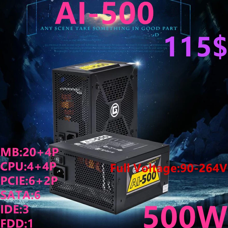 Original PSU For ApexGaming Non Modular Game Mute Power Supply Rated ...