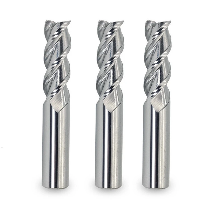 ZGT Aluminum Milling Cutter HRC50 3 Flute Milling Tools Carbide EndMill ...