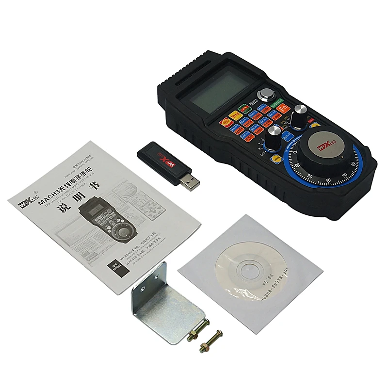 4 Axis 6axis Wireless USB MACH3 MPG WHB04B 4 433MHZ Electronic Handwheel CNC Mach3 Hand Wheel ...