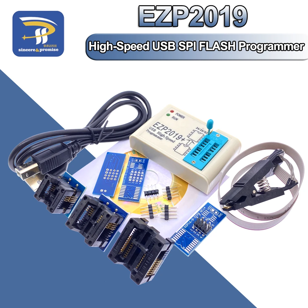 Newest Version EZP2019 High-speed USB SPI Programmer Support24 25 93 EEPROM 25 Flash BIOS Chip ...