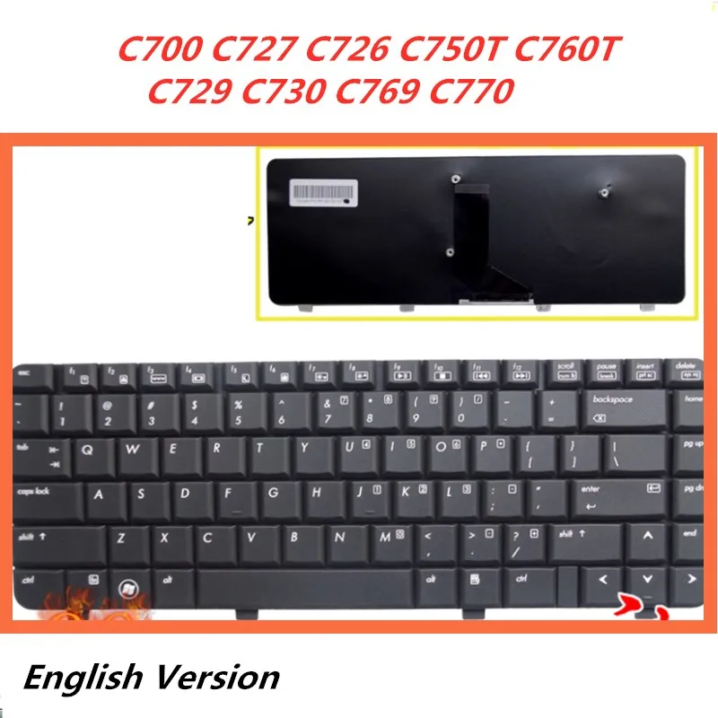Laptop-English-Keyboard-For-HP-C700-C727-C726-C750T-C760T-C729-C730 ...