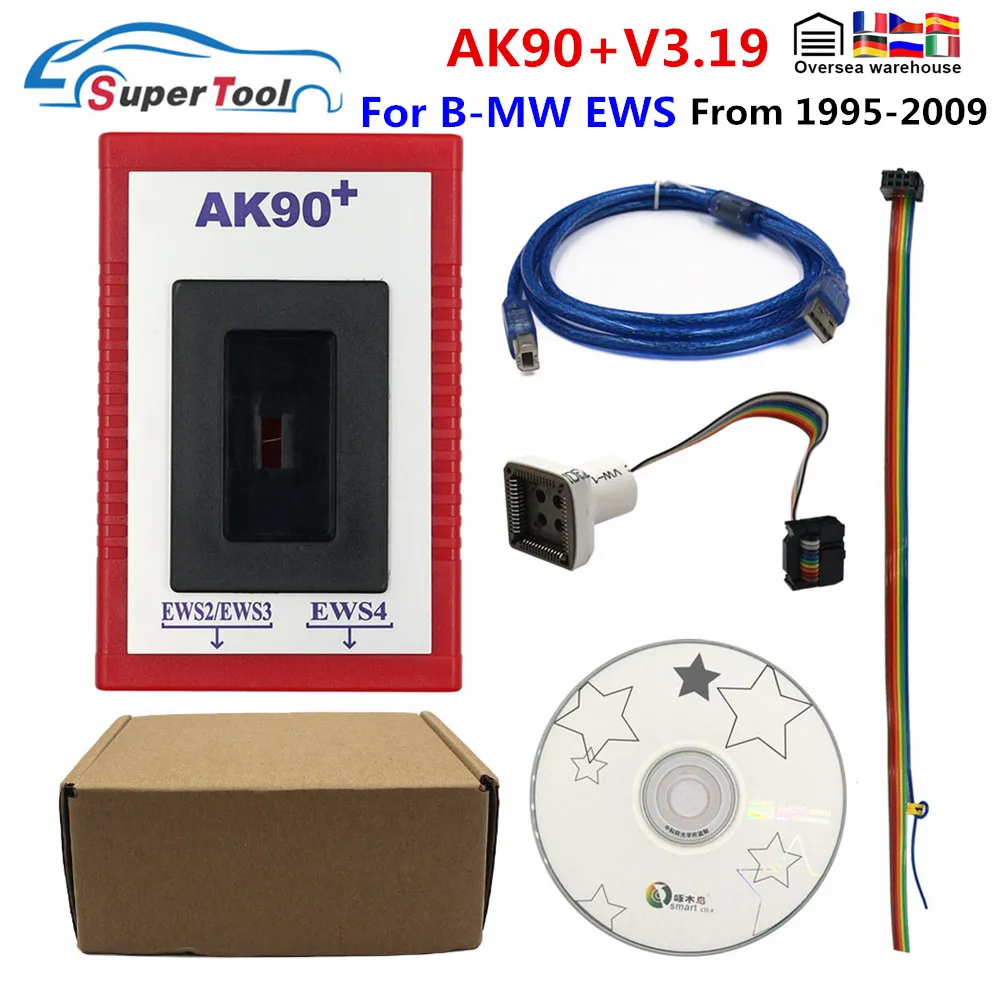 최고의 AK90 키 프로그래머 도구 V3.19 AK 90 자동차 키 프로그래밍 도구 BMW EWS 1995 2005 AK90 ...