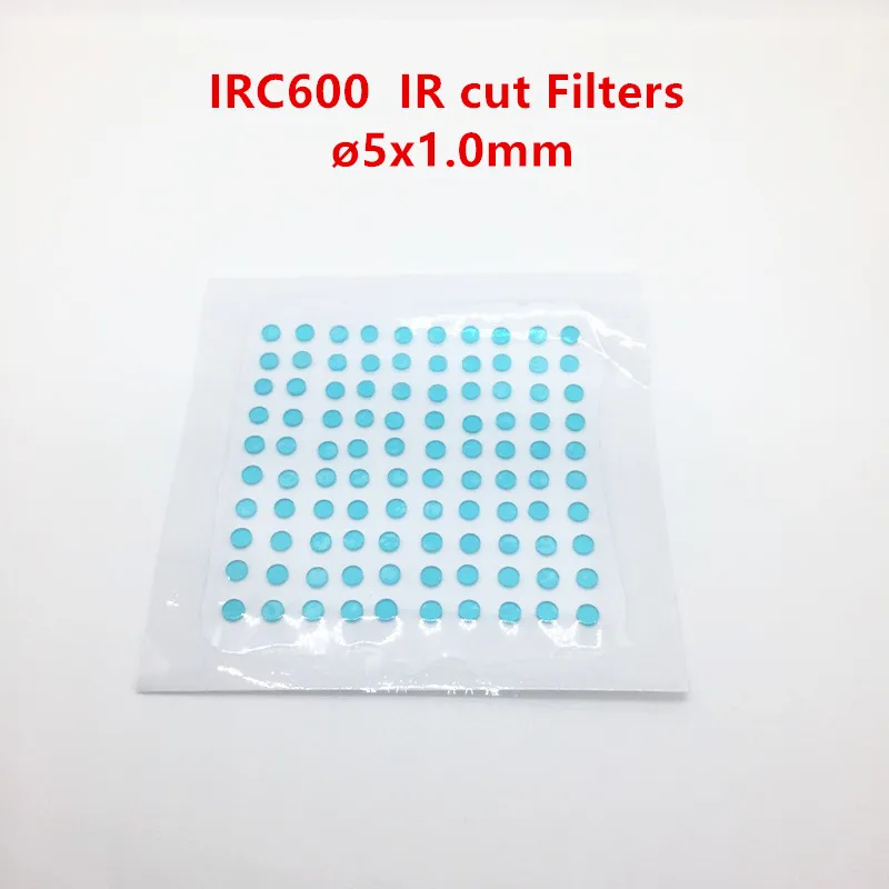 100pcs 5*1.0mm 650nm IR Cut Filter CWL 600nm IRC600 for Camera Lens ...