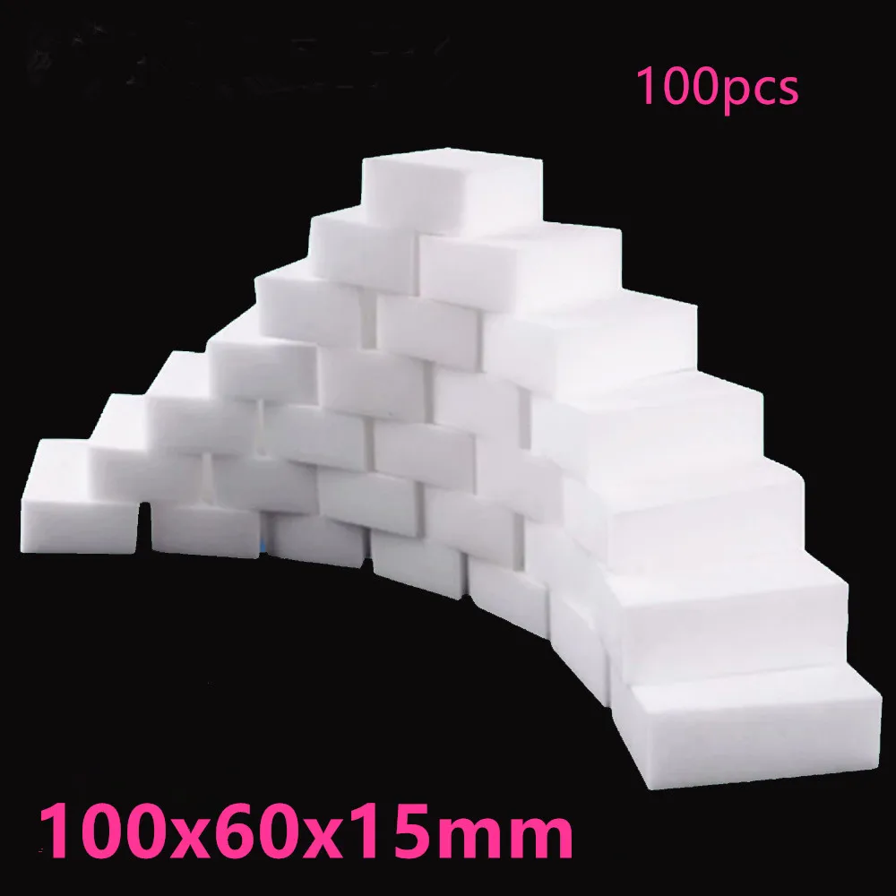 100 Pcs/lot Melamine Sponge Magic Sponge Eraser For Kitchen Office ...
