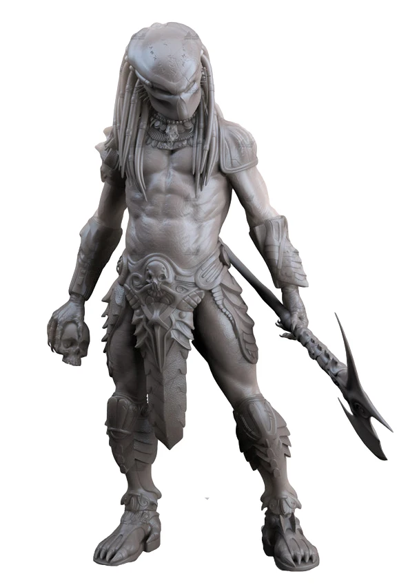 1-24-75mm-1-18-100mm-Resin-Model-Figure-Predator-Unpaint-No-Color-RW ...