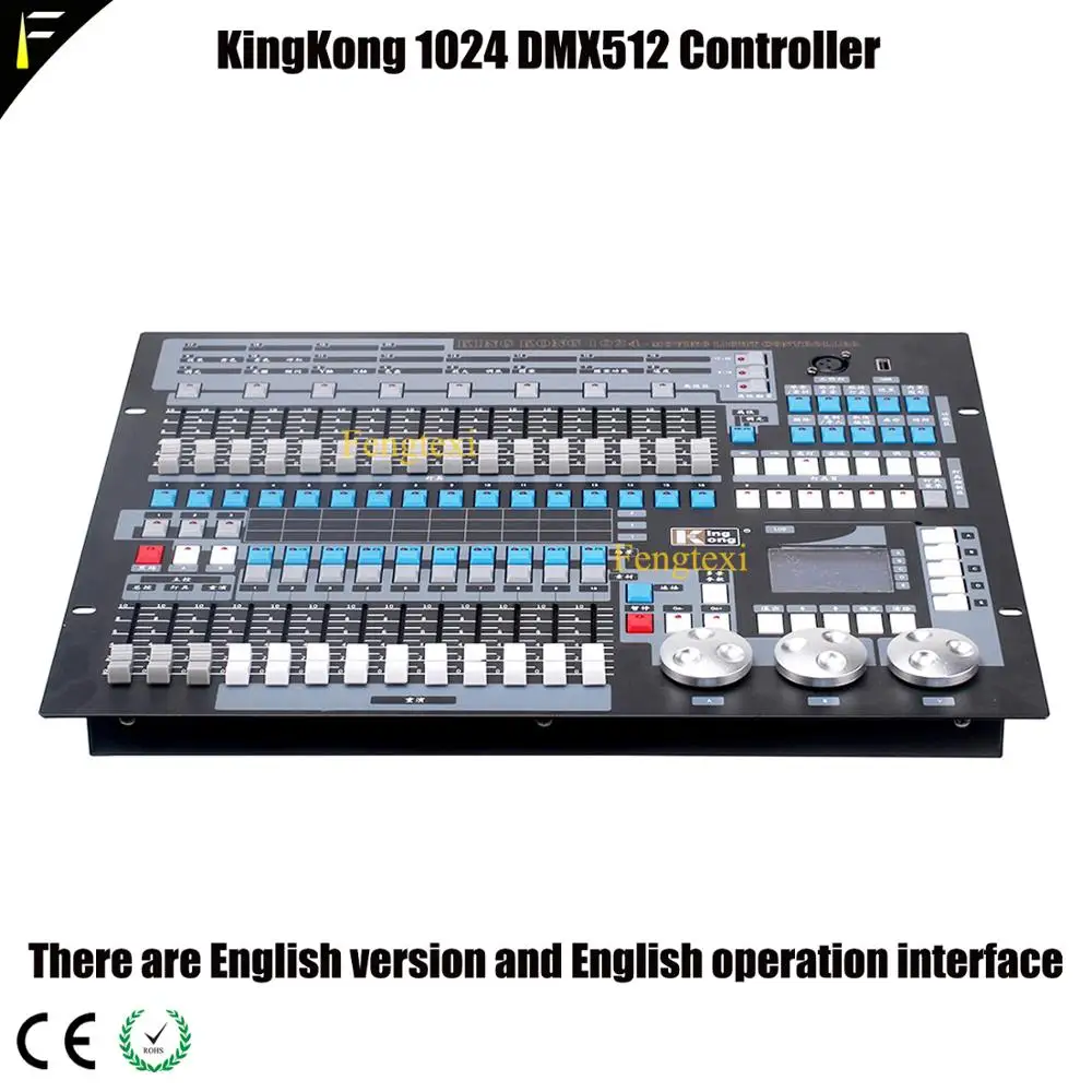일반 무대 조명 컨트롤러 Kk1024 채널 Dmx 조명 조광기 고보 빔 프로그램 빌딩 콘솔 Dj 라이트 쇼 레귤레이터무대 조명