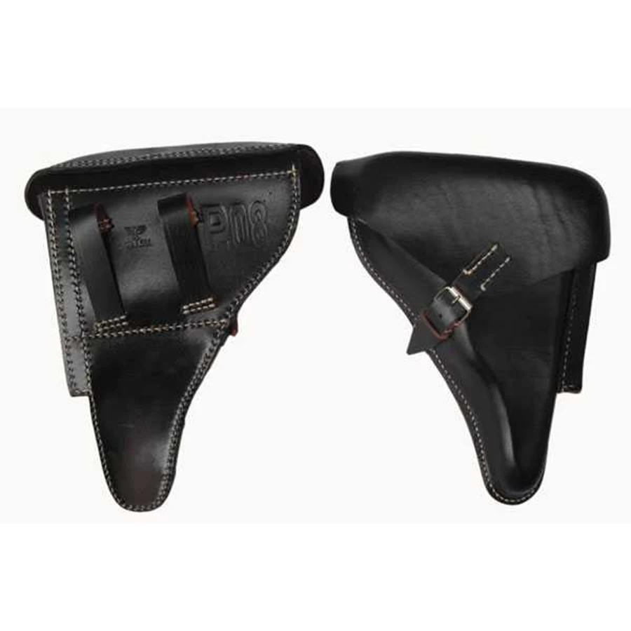 Wwii German Elite Military Black Officer Leather Luger P08 Hardshell ...