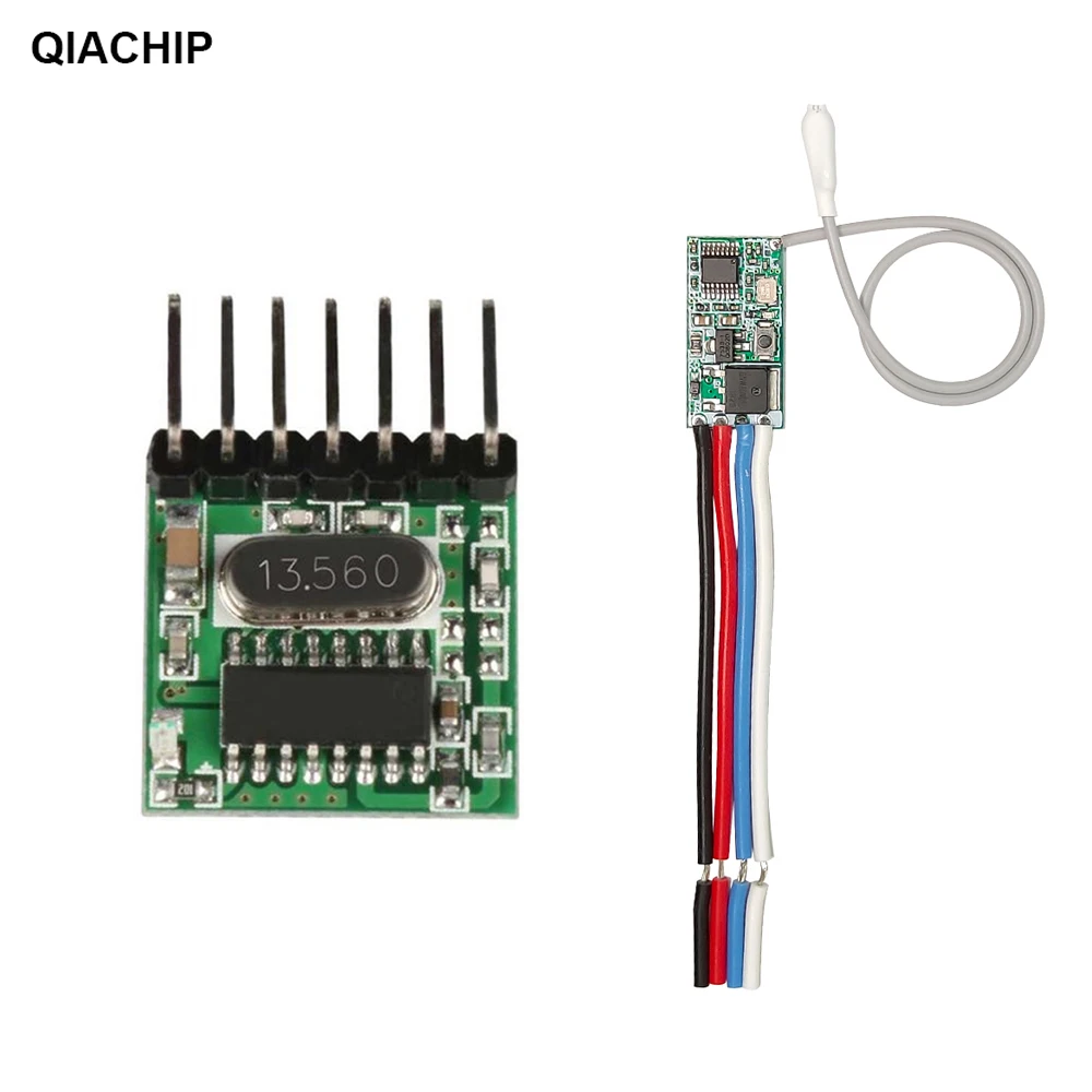 Controle remoto sem fio qiachip rf 433 mhz 1527, módulo transmissor com ...