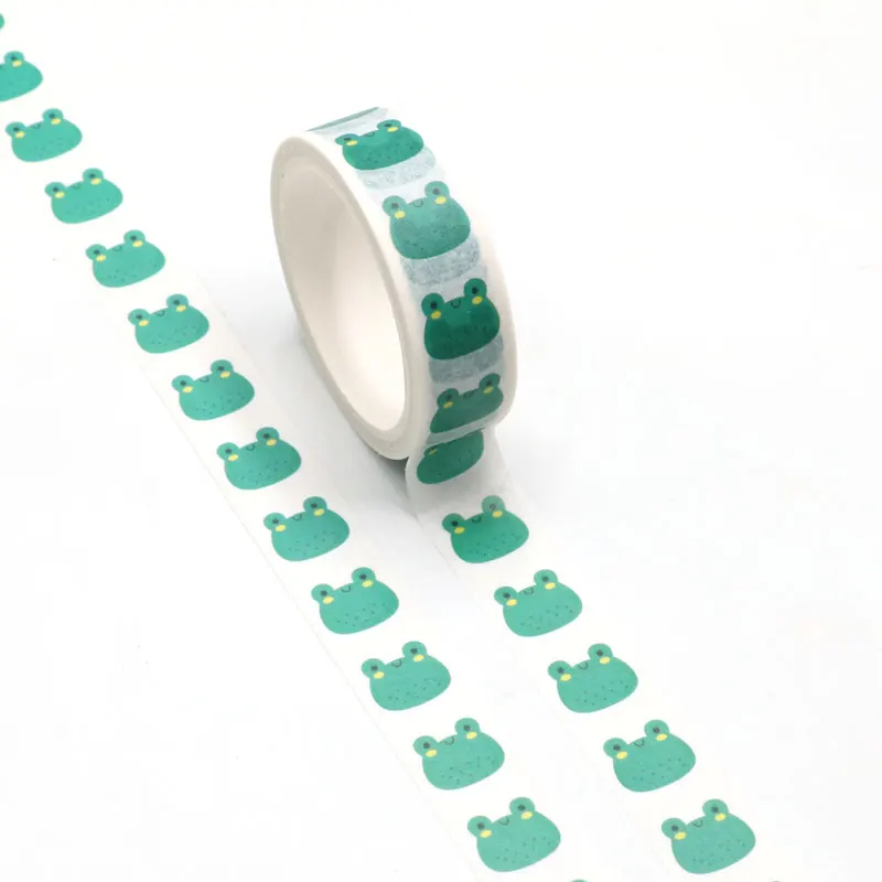 1pcs Green Frog Animal Washi Tape Adhesive Paper Tape School Office ...