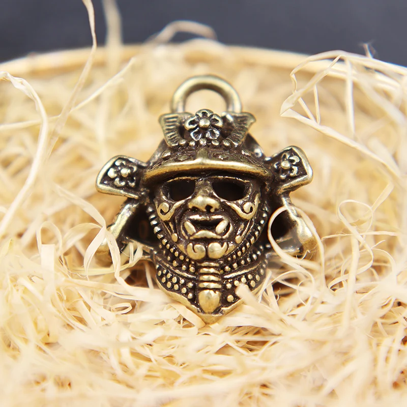 Retro-Brass-Armor-Japanese-Samurai-Helmet-Warrior-Paracord-Bead ...