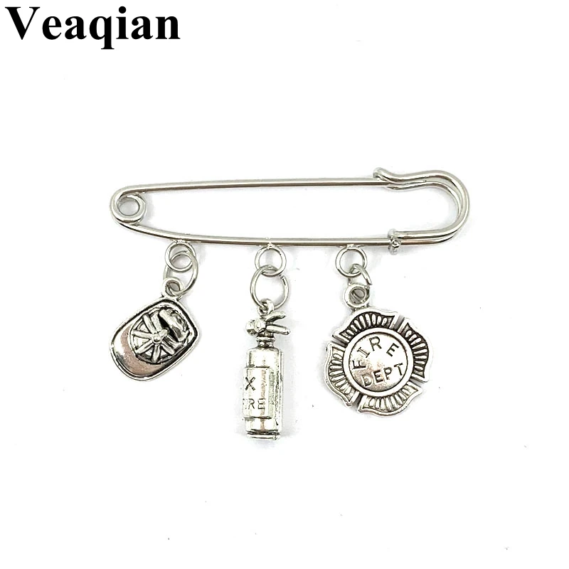 2019 / 1 new fire cap, fire extinguisher, fire fire sign pin, fireman ...
