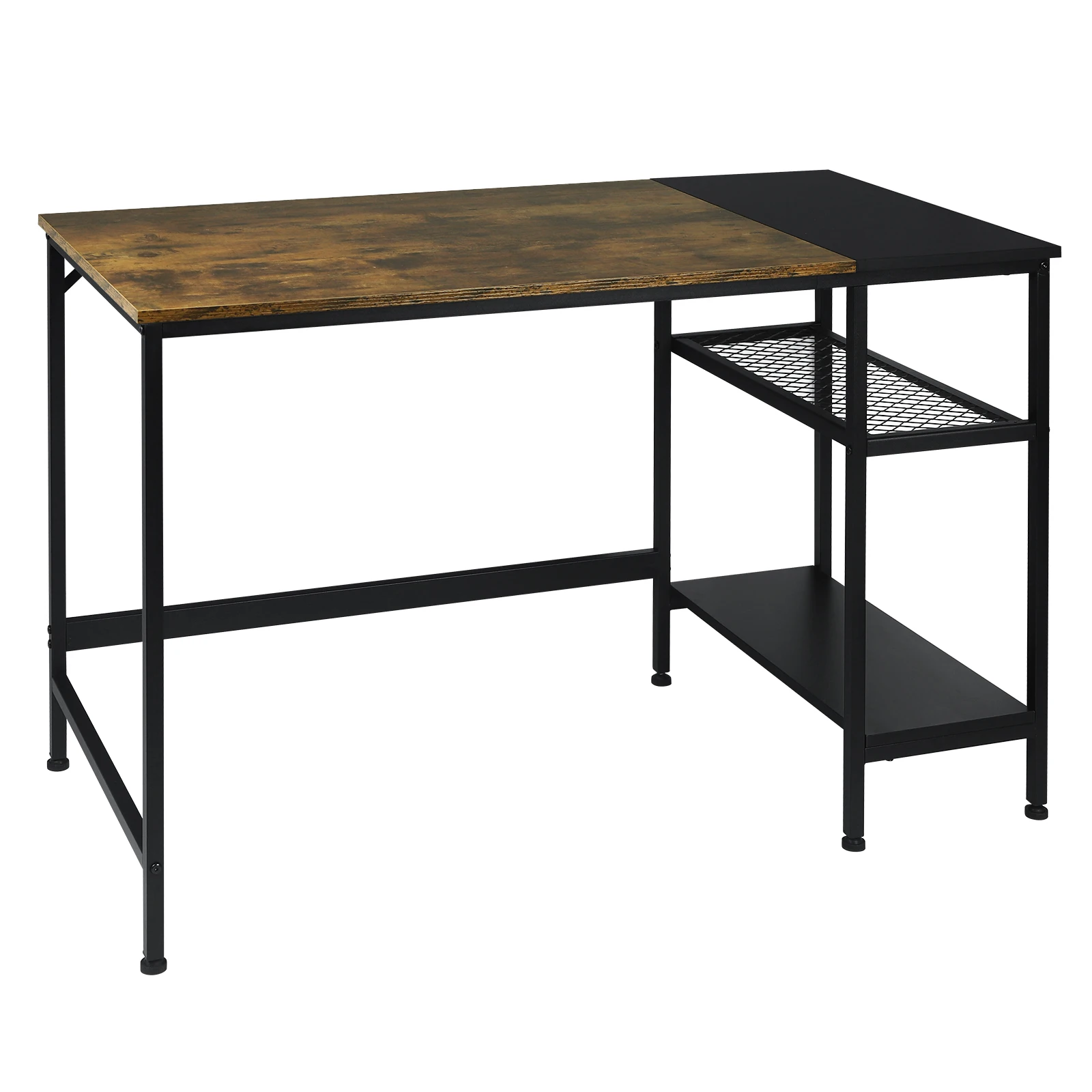 Office Desk Computer Work Table Laptop Stand with Side Shelf ...