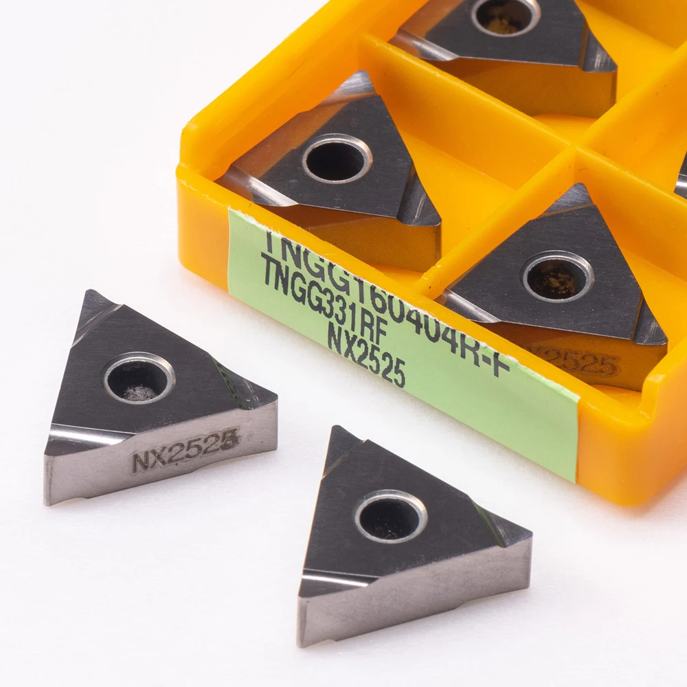 TNGG160404R TNGG160404L-F NX2525 Original Carbide Inserts ceramic blade TNGG 160404 R/L Turning ...