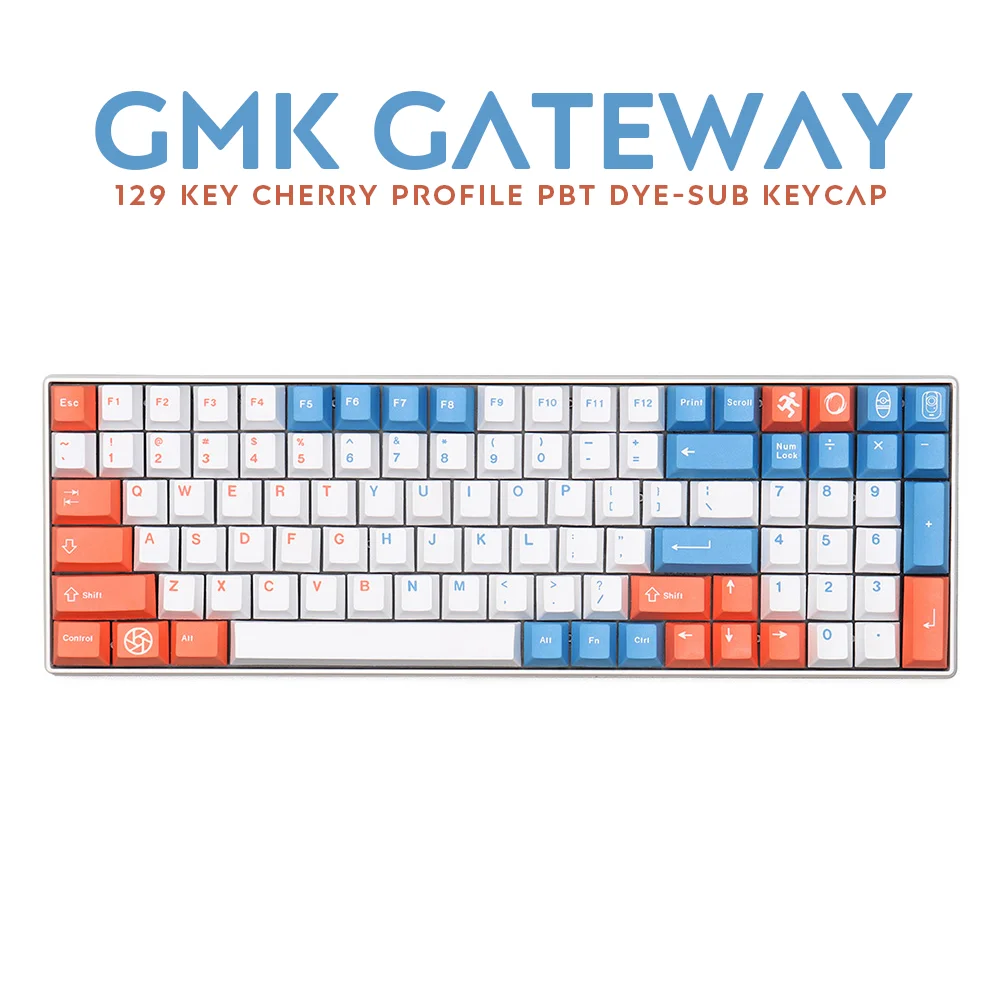 GMK Gateway Keycaps PBT DYE SUB เชอร์รี่โปรไฟล์129คีย์คีย์สำหรับ MX ...