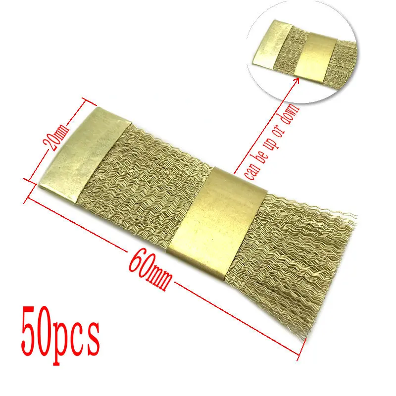 50pcs Dental Burs Files Stand Cleaning Tool Bur Cleaning Brass Wire ...