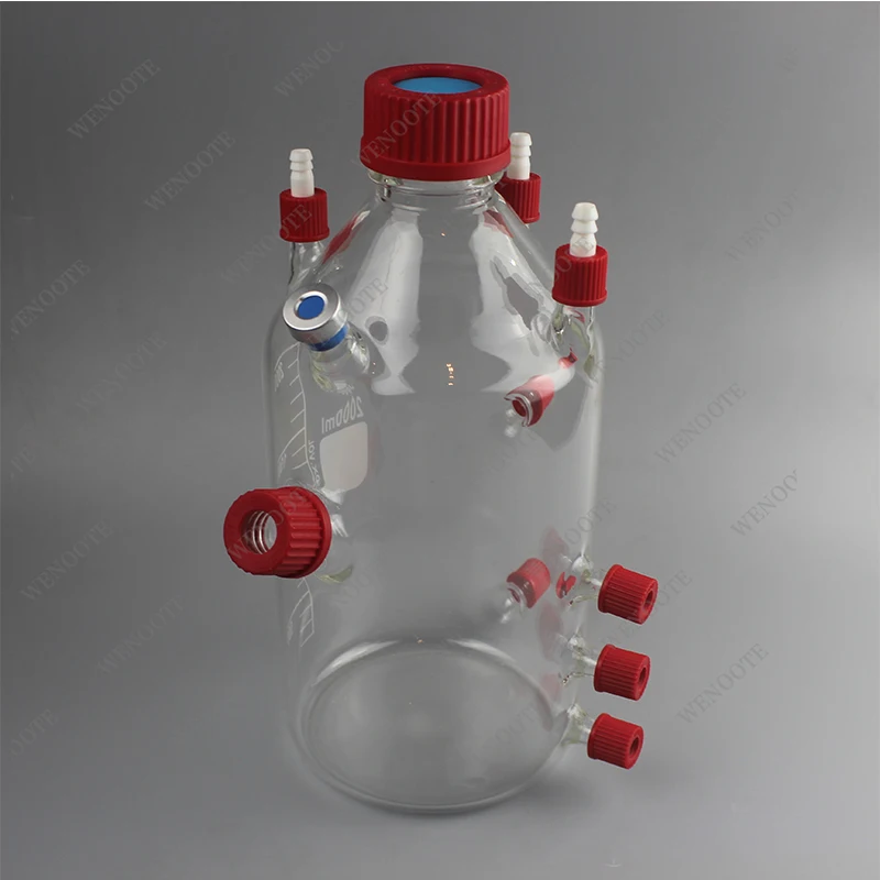 2L Anaerobic Bottle Sealed Reagent Bottle Microbiological Sampling ...