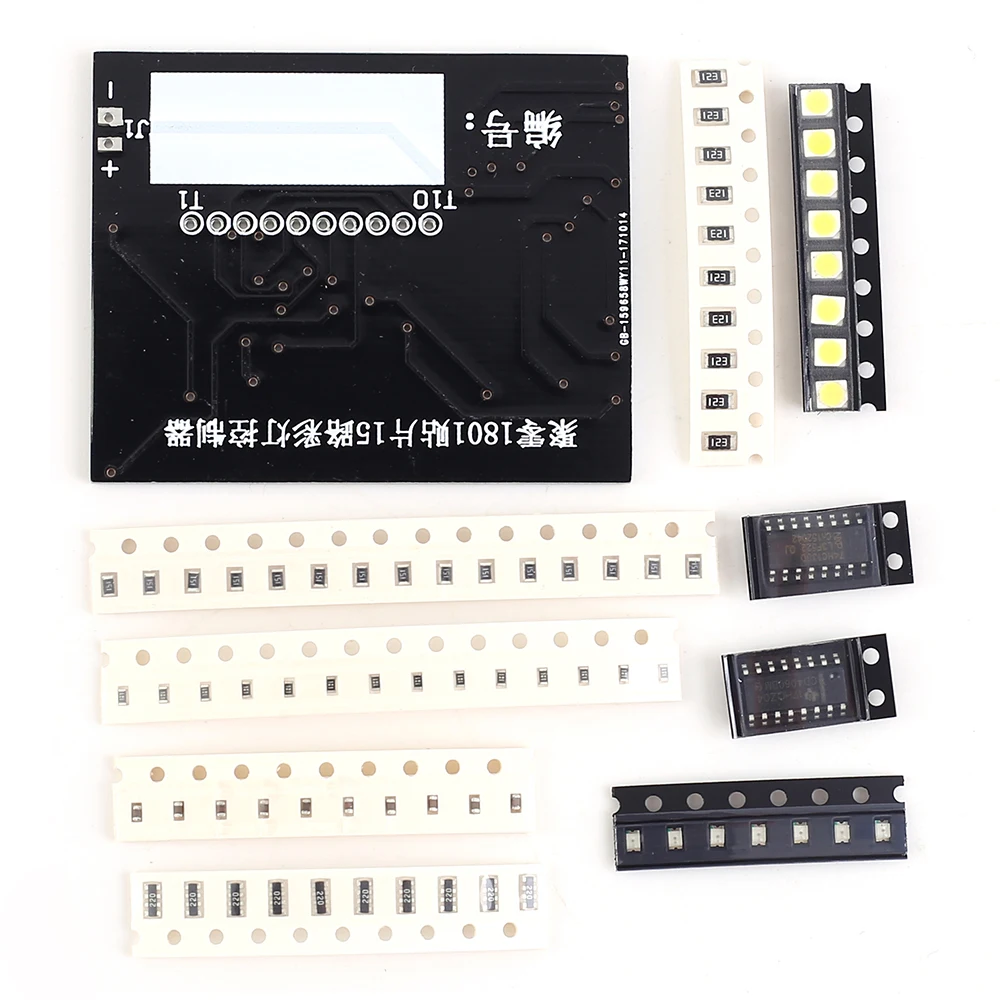 Electronic DIY Kit RGB LED Flashing Controller SMD Component Welding ...