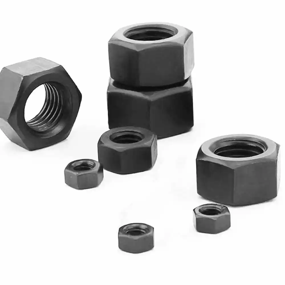 Black Grade 8.8 steel DIN934 Hex Hexagon Ordinary Nut For M1.4 M1.6 M2 ...