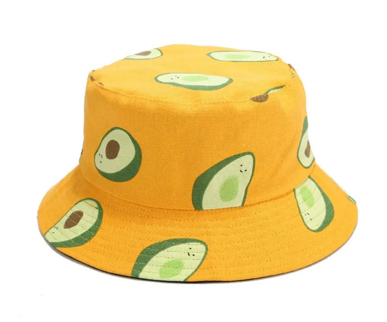 Casquette,Chapeau de seau d'été Mode Motif avocat BoB casquette femme ...