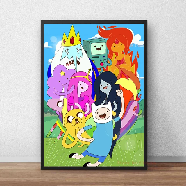 Adventure Time Cartoon HD Wall Art Printed Canvas Poster – Kawaii Store ...