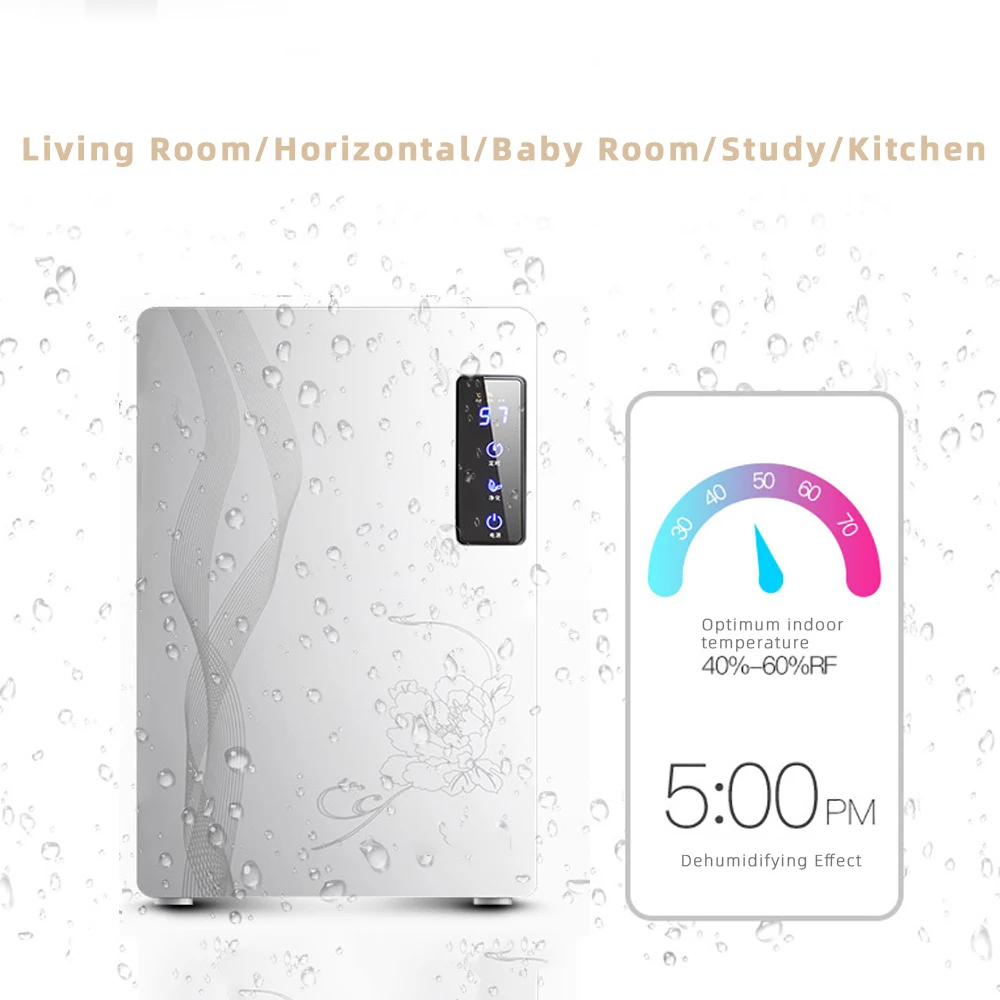 Smart Digital Display Household Dehumidifier Air Purification Drier ...