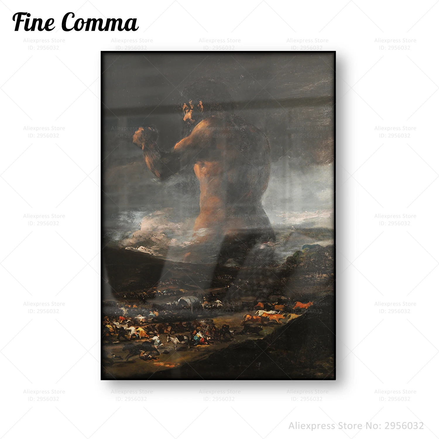 The Colossus Poster Francisco Goya Vintage Mythological Canvas Print ...