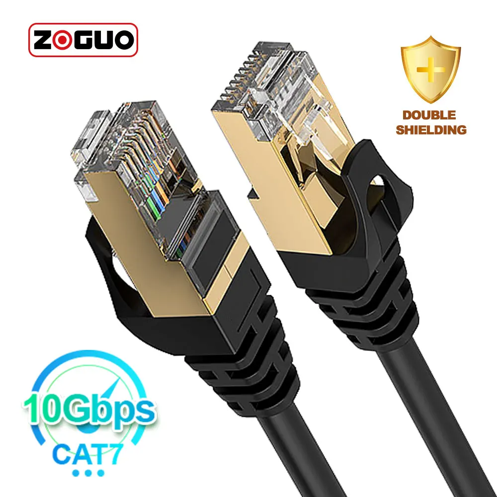Cat7 Ethernet Cable Sftp 10gbps 500mhz Cat 7 Rj45 Network Lan Patch ...