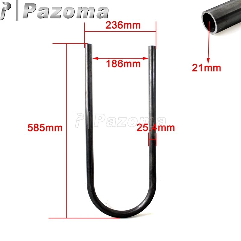 1" 7/8" Tube Motorbike Long Rear Seat Hoop Frame Loop For Cafe Racer ...