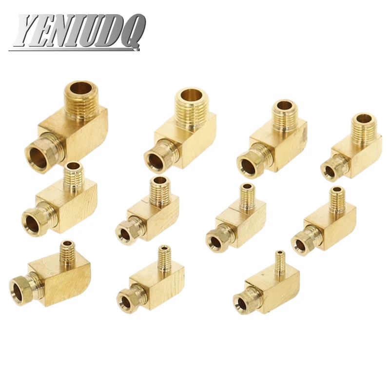 Machine Tool Lubrication Brass Oil Pipe Fitting 4 6 8mm Od Tube ...