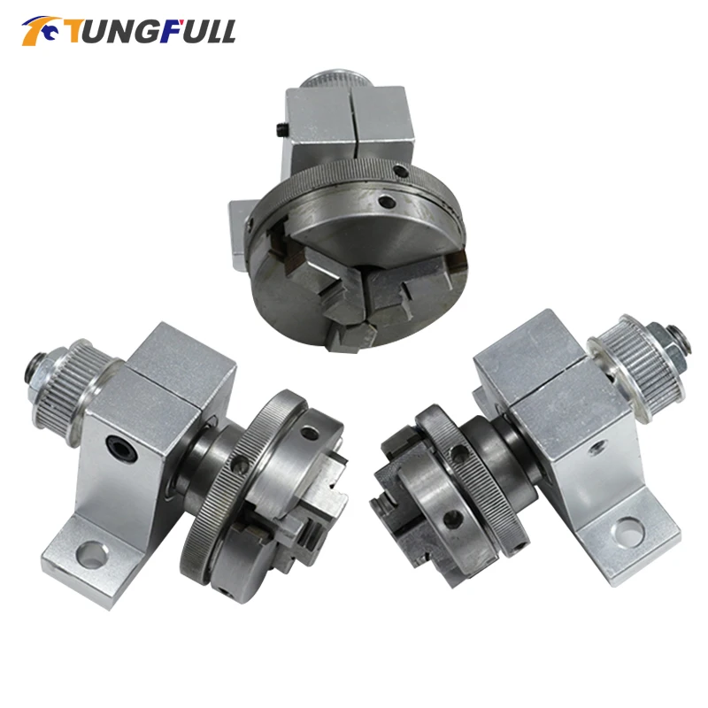 3-4-Jaws-Steel-Wood-Lathe-Chuck-65mm-50mm-80mm-M14-M25-Turning-Machine ...