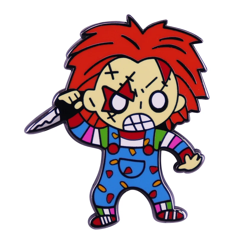 The notorious serial killer Charles Lee Chucky Ray cartoon doll sharp ...