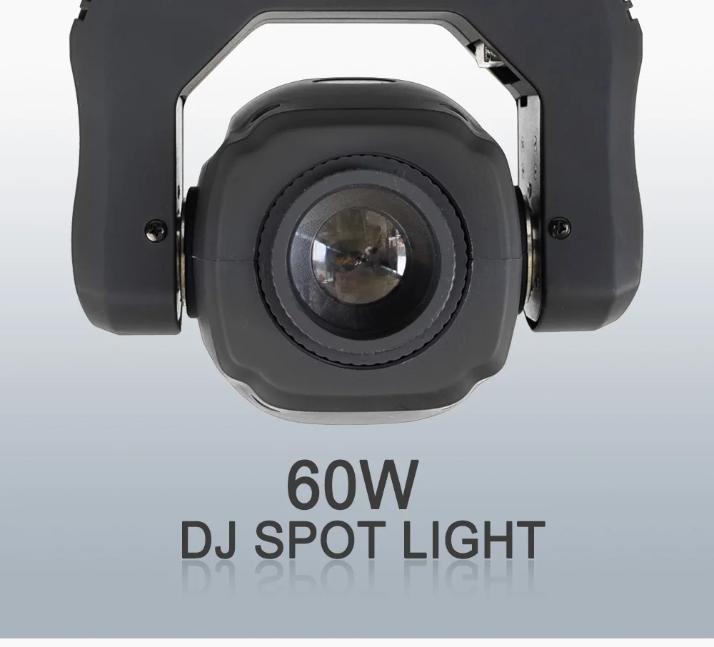 Mini projecteur de poche Led 60W - DJ SPOT - 8 Gobos DMX - Éclairage de ...