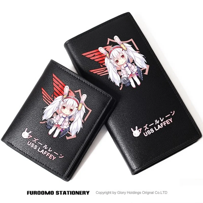 Azur Lane Game Anime Cartoon Wallet Coin Pocket Credit Card Photo Boys ...