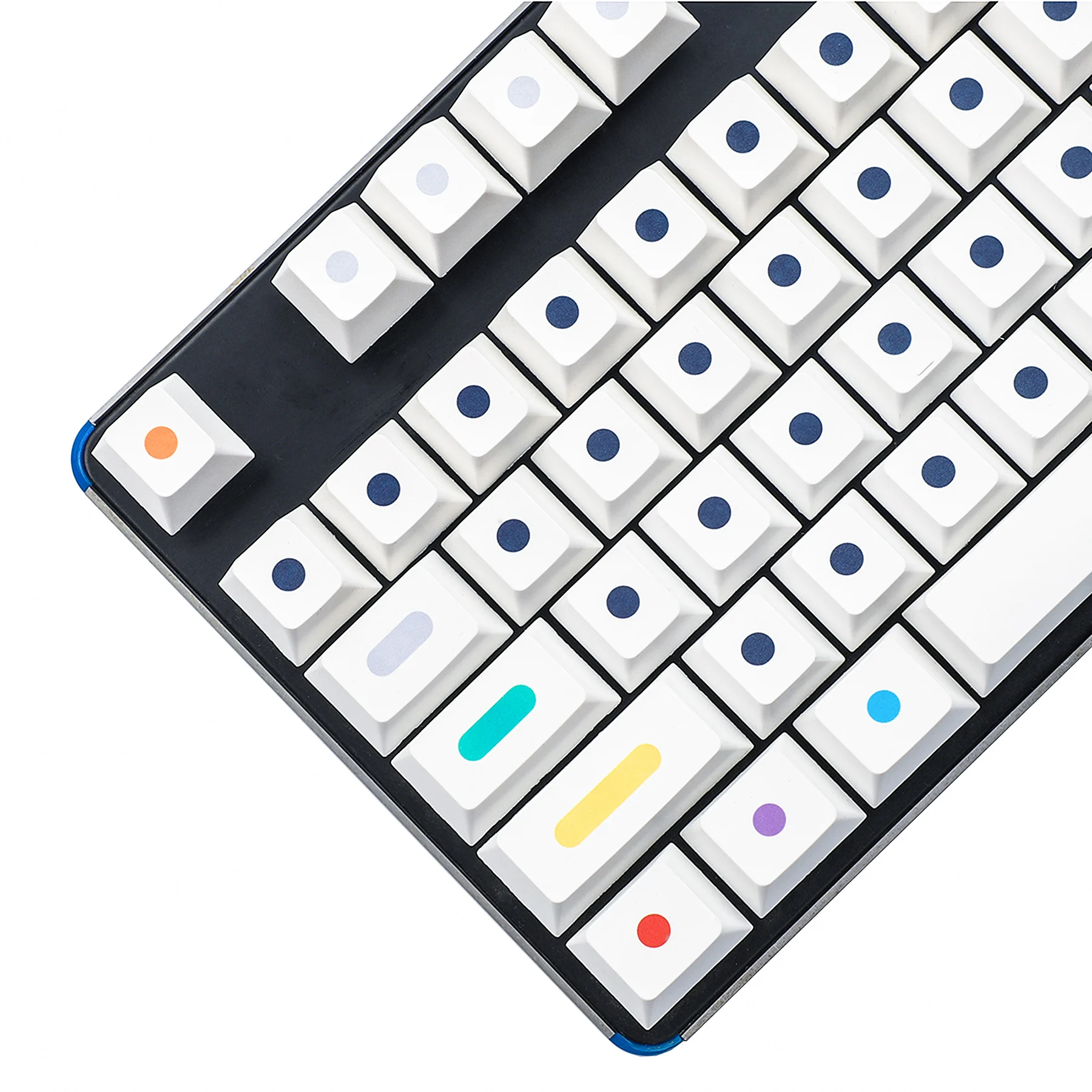 Gmk Color Dots Zda Cherry Profile Unique Font Dye Sub Thick Pbt Gk61 ...