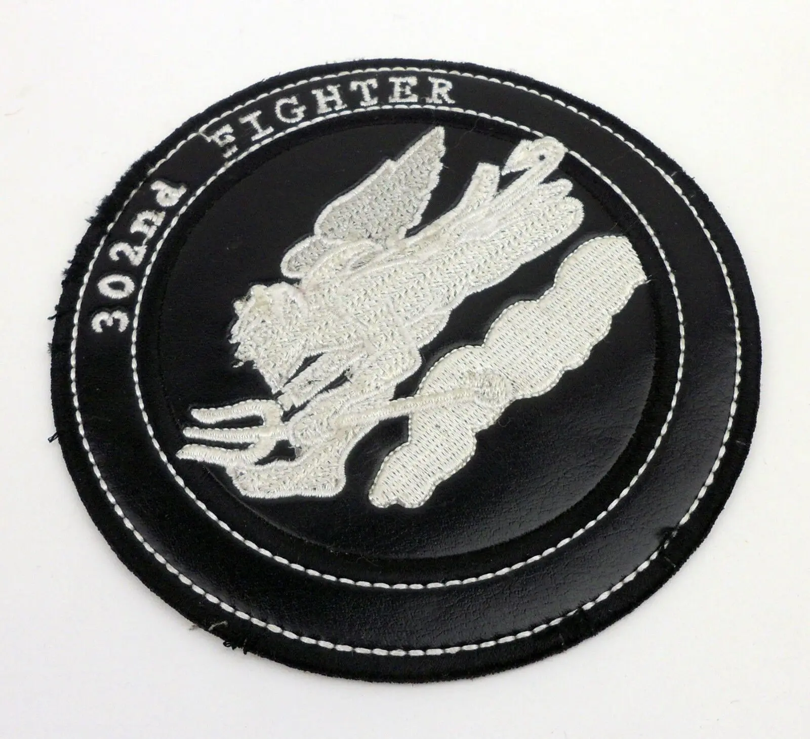WW2 U.S. Air Force 302nd Fighter Squadron Leather Patch Military Store ...