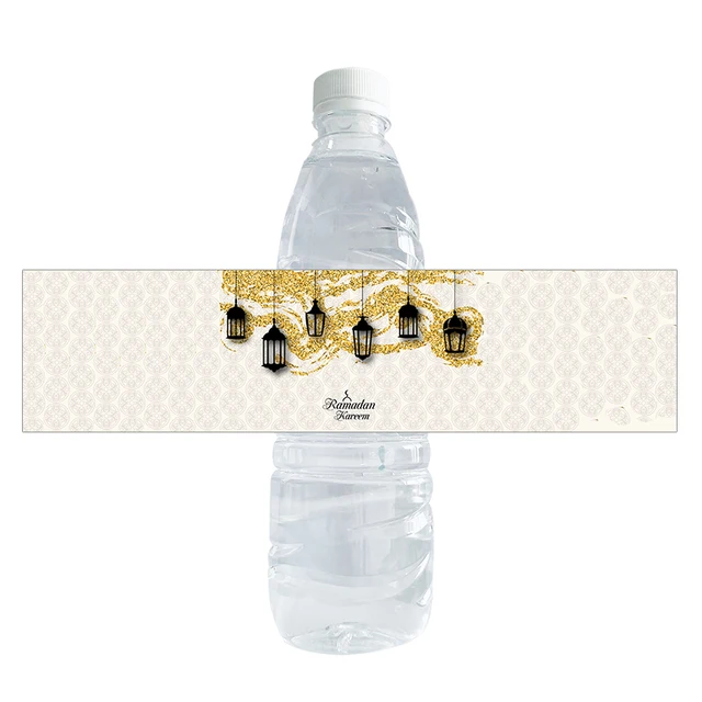 10pcs Ramadan EID Mubarak Water Bottle Stickers Box Gift Lable Seal ...