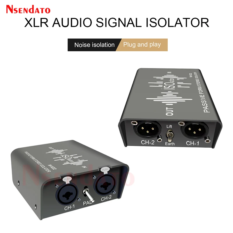 Xlr Audio Signal Isolator | Audio Noise Filter 6.35mm | Xlr Audio Noise ...