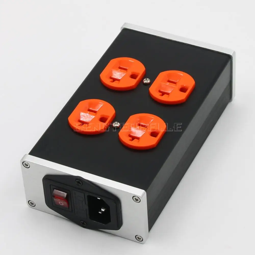Aluminum-Metal-Shell-HiFi-Audio-Power-Socket-US-Plug-American-Standard ...