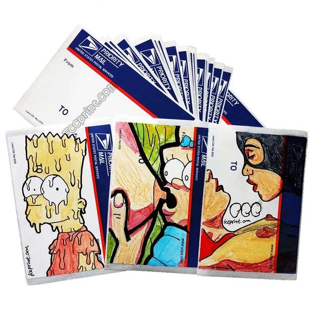 Priority Mail Sticker Graffiti