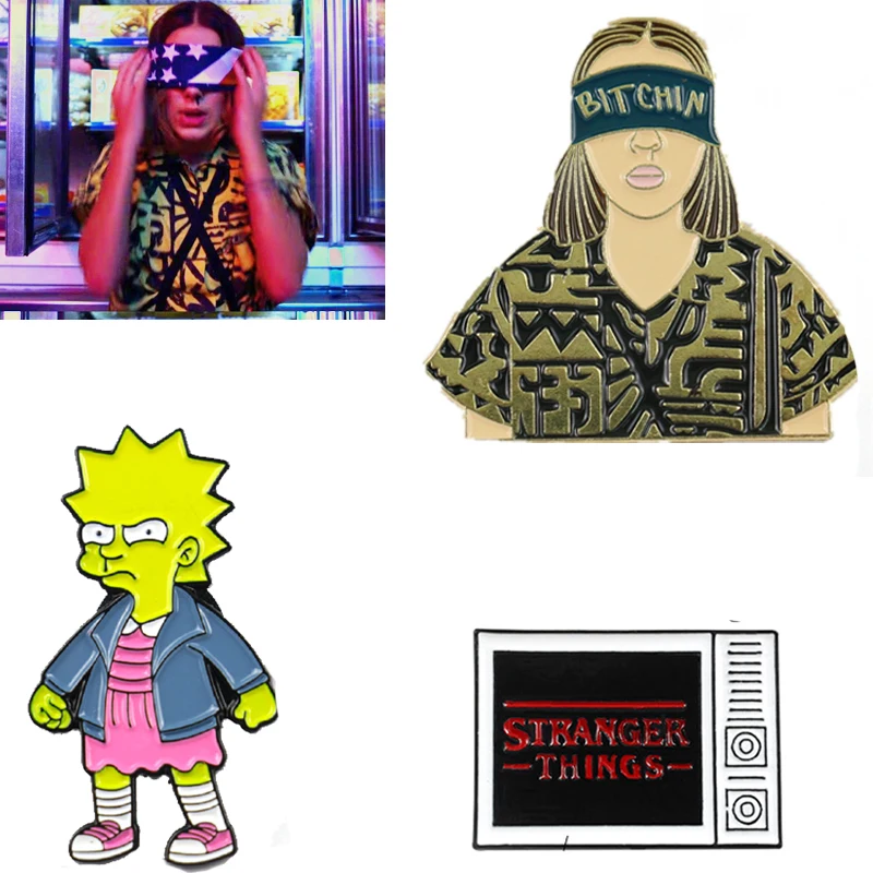 Stranger Things logo Pin cosplay prop costume Science Fiction & Horror ...