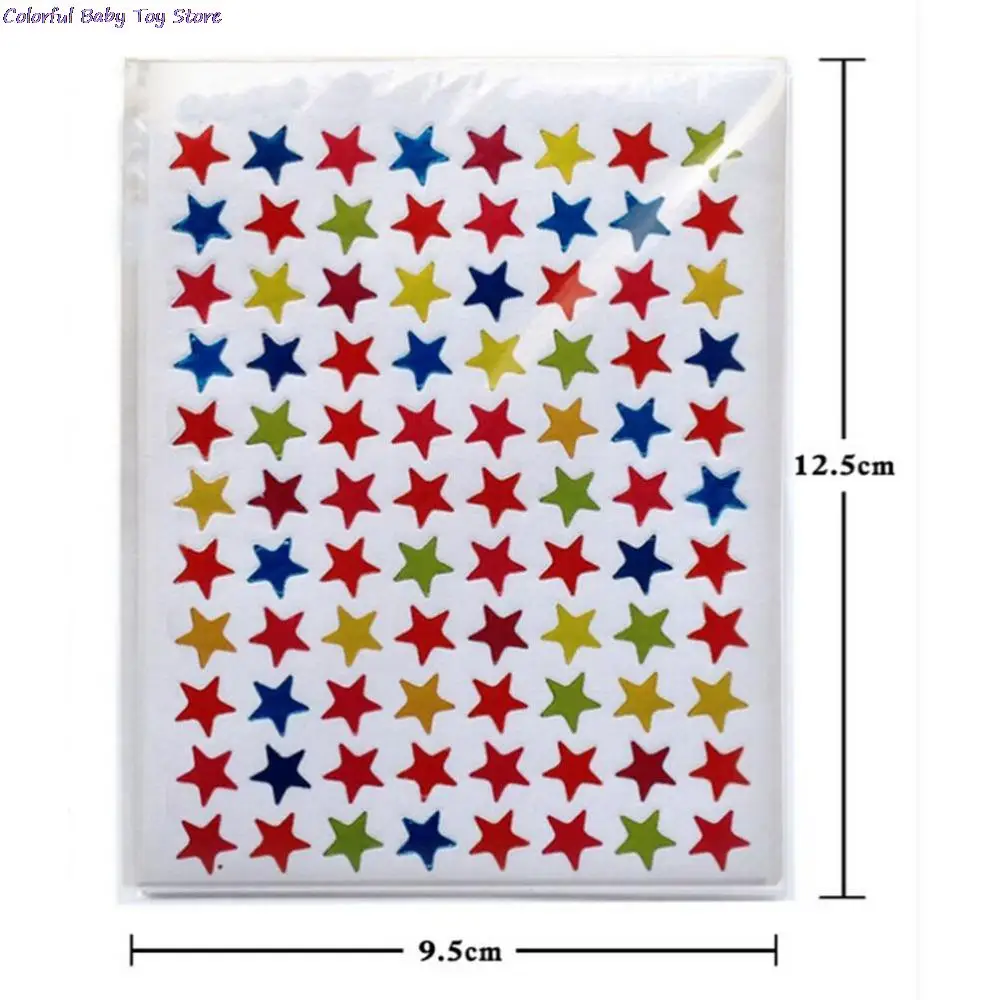 10/sheet Star Shape Stickers Cute Teacher Reward Sticker Gift ...