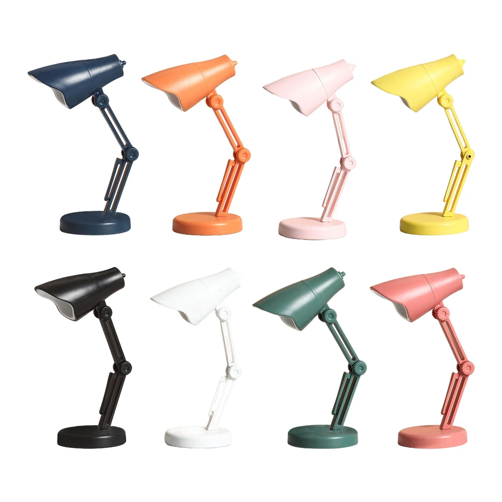 1/12 Dollhouse Miniature Table Lamp Simulation Bedroom Bedside Living ...