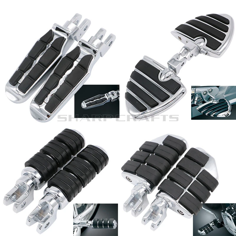Driver Rider Foot Pegs FootRests For YAMAHA Dragstar V Star XVS650 ...