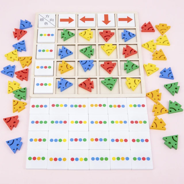 Children’s Wooden Montessori Toys Kids Logical Thinking Training ...