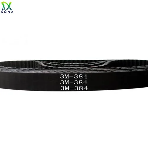 HTD 3M Timing belt C= 384 387 390 393 width 6/9/10/12/15mm Teeth 128 ...